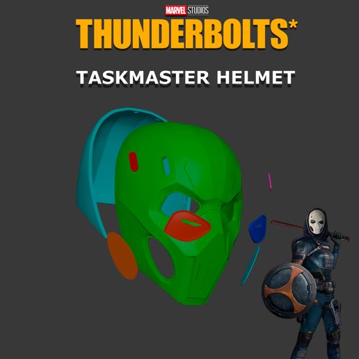 🪖 TASKMASTER HELMET | THUNDERBOLTS*.・ STL File for 3D printing・Cults