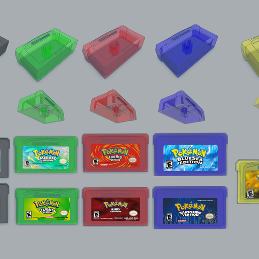 👦 Nintendo and Game Boy Advanced Keycaps・ STL File for 3D printing・Cults