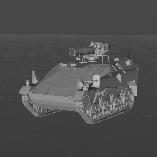 🪖 Material de modelo 3D do lançador de mísseis anti-tanque alemão ...