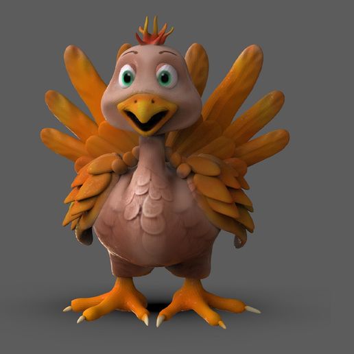 STL file Thanksgiving Turkey 🦃 ・3D printer design to download・Cults