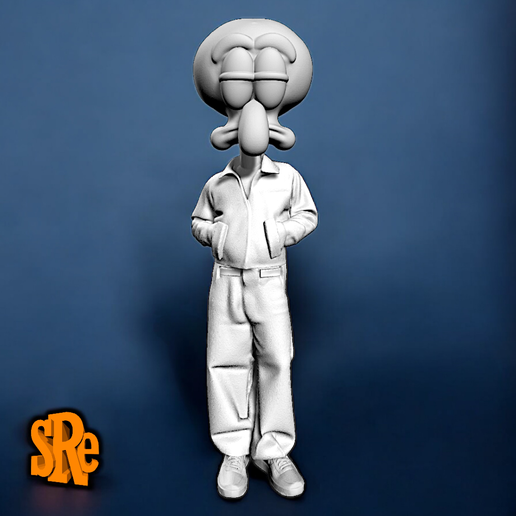 👾 Calamardo Tentaculos Urban Style・ STL File for 3D printing・Cults