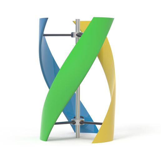 STL file Vertical wind turbine 🌬️ (STEP)・3D printable model to download ...