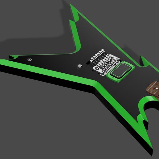 ⚡ The SYS32 Electric Guitar Dean Razorback Dimebag Darrell・ 3MF File ...