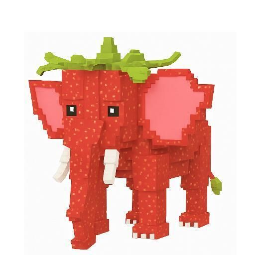 🍓 steal a brainrot Strawberry Elephant・ 3D File for 3D printing・Cults