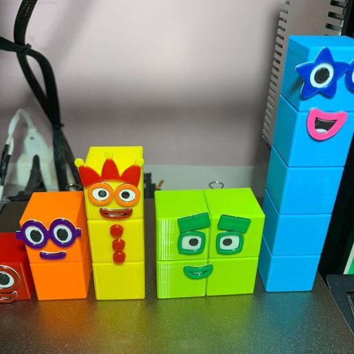 🫖 Numberblocks One to Five・ 3D File for 3D printing・Cults