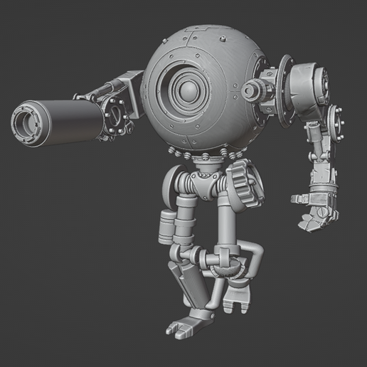 🤖 Modular Mechanical Sphere Robot Miniatures | 3D Printable Battle Bots ...