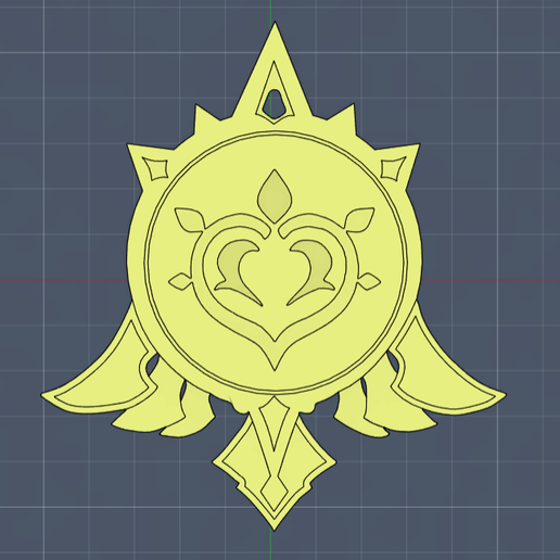 Free STL file Dendro Vision - Genshin Impact Superlite flat design 🔑 ...
