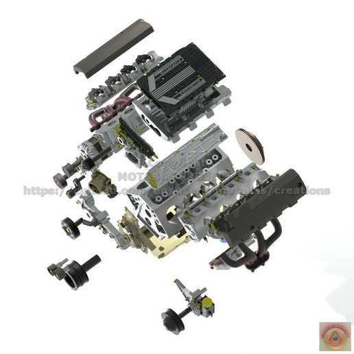 🚙 CHEVROLET CAMARO ZL1 - LT4 ENGINE・ STL File for 3D printing・Cults