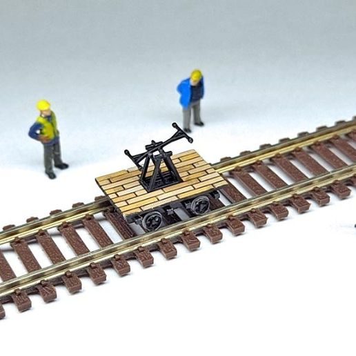 N Scale Handcart Pump Trolley・Free STL File for 3D printing・Cults