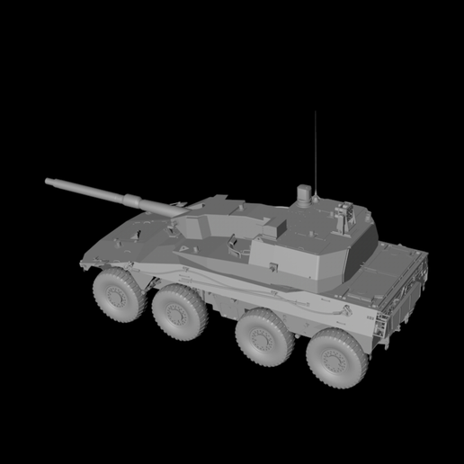 🗺️ South Africa's "Rooikat" MTTD armored reconnaissance vehicle 3D ...