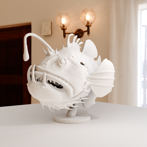 STL file anglerfish stl 🎲 ・3D printable model to download・Cults