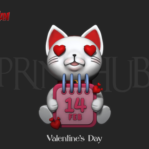 STL file Dandadan Turbo Doll Valentine Special Model 🐱 ・3D printable ...