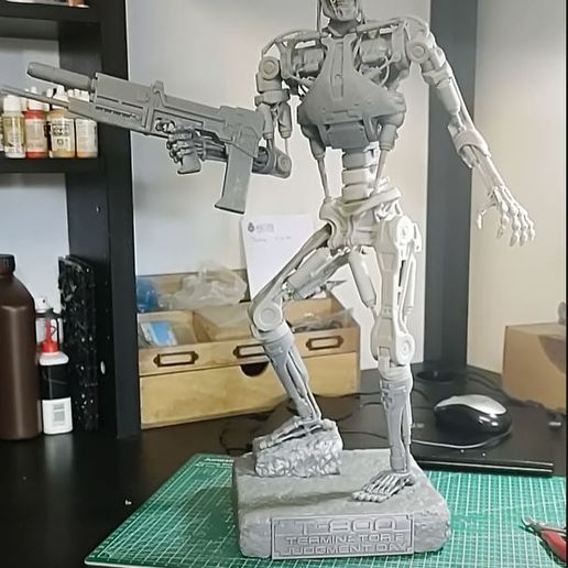 🦸 T-800 Terminator 2 Judgment Day V3.・ 3D File for 3D printing and CNC ...