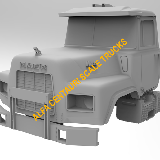 🚕 MACK DM690 1/14 SCALE CAB・ STL File for 3D printing・Cults