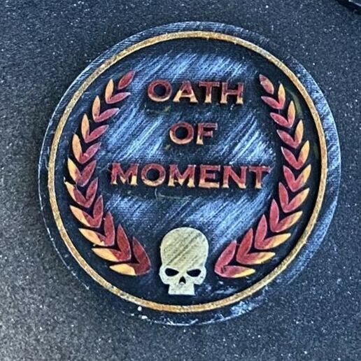 🛰 Oath of Momentum token for Space Mariners・ STL File for ・Cults