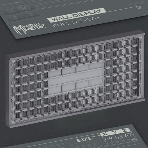 🏗 WALL MINIATURE DISPLAY - Master Bundle・ 3D File for 3D printing・Cults