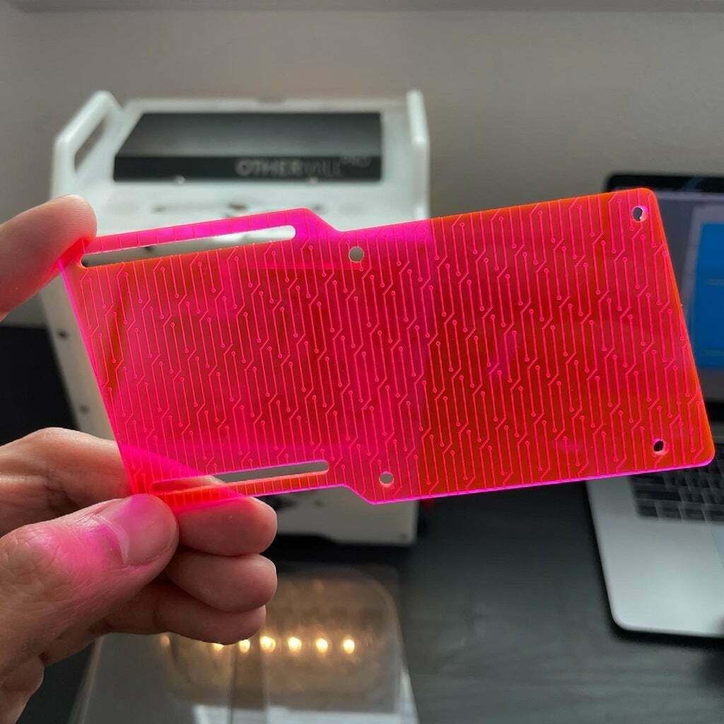 Free DXF file Cyberdeck Plate for Raspberry Pi 400・3D printing template ...