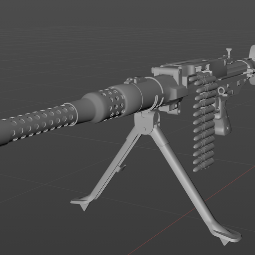 OBJ file German MG13 heavy machine gun digital model material 🔫 ・3D ...