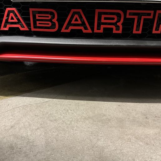 STL file Abarth 500 595 695 lettering honeycomb radiator grille 🔧 ・3D ...