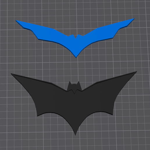 Archivo STL Nightwing Logo 🔧 ・Diseño de impresora 3D para descargar・Cults