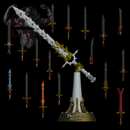 🛰 Evil space soldiers demonic swords・ 3D File for 3D printing・Cults