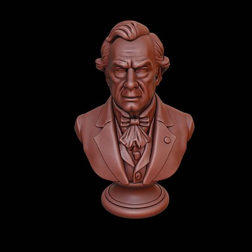 3D file Grover Cleveland Bust 👤 ・3D printer design to download・Cults