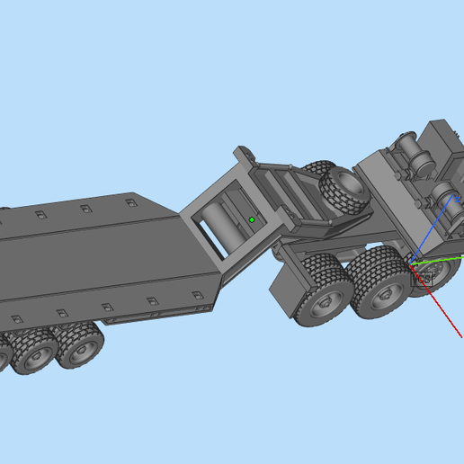 🧸 M911 C-HET and M747 Heavy Equipment Semi-Trailer・ STL File for 3D ...