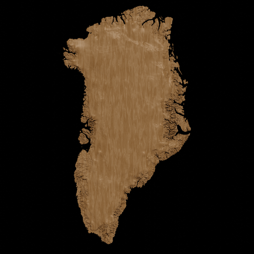 3D file Topographic Map of Greenland – 3D Terrain 🗺️ ・3D print model to ...