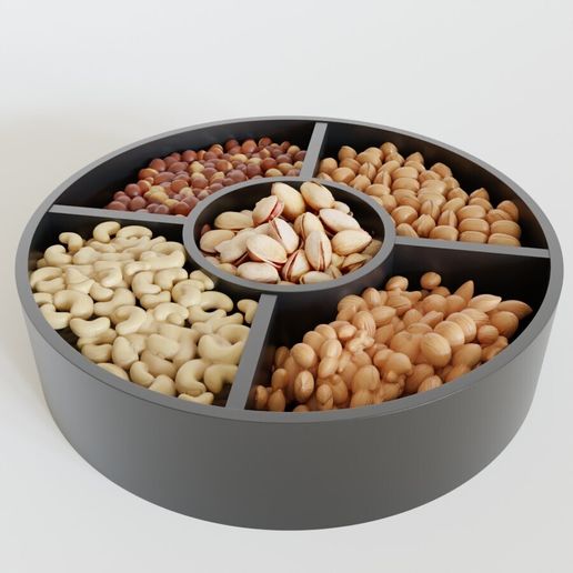 Free STL file Dry fruits tray 🔪 (OBJ)・3D printing template to download ...