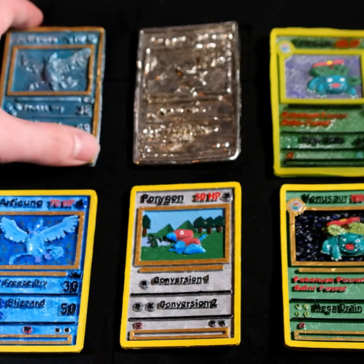 🐉 3D Printable Pokemon Cards・Free STL File for ・Cults