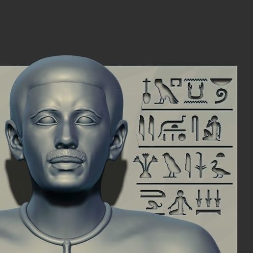 3D file Egyptian Pharaoh Rahotep and Nofret Statue 3d printable model 🗿 ...