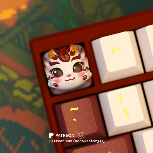 🐉 Misu Dragon Artisan Keycap・ 3D File for 3D printing・Cults