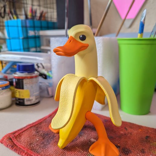 STL file 3DMX Art Toys: BananaDuck 🎨 ・Model to download and 3D print・Cults