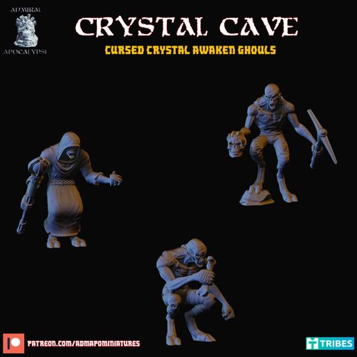 🔮 Cursed Crystal Awaken Ghouls・ STL File for ・Cults