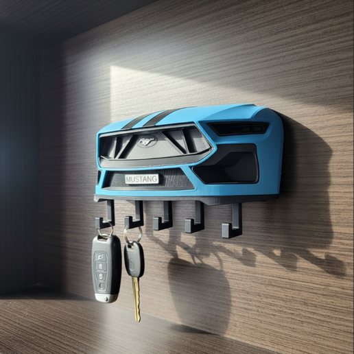 🐎 mustang key holder・ STL File for 3D printing・Cults