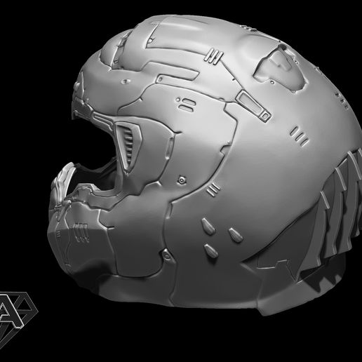 Файл STL Doomguy Helmet 🪖 (OBJ)・3D-печатный дизайн для загрузки・Cults