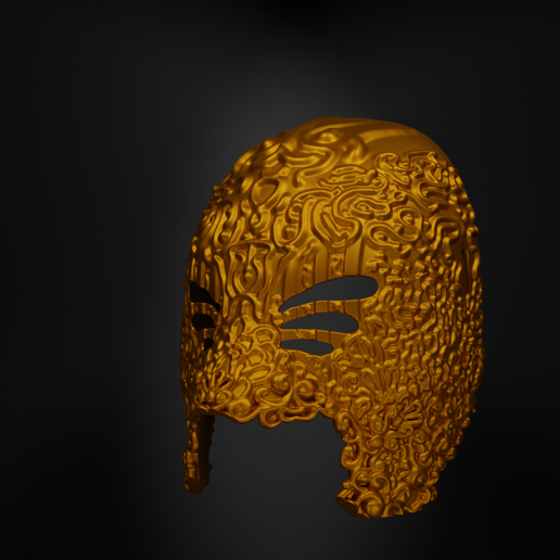 🎨 Masquerade Prom Face Mask - Prom Patter Mask 3D print model・ STL File ...