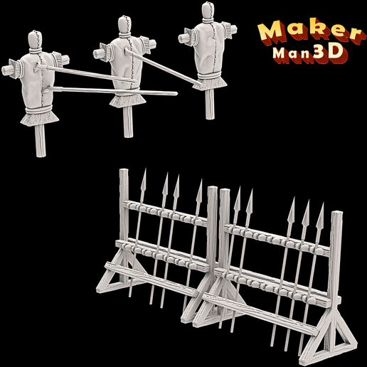 STL file Warrior Training Ground 🎲 ・3D printer design to download・Cults