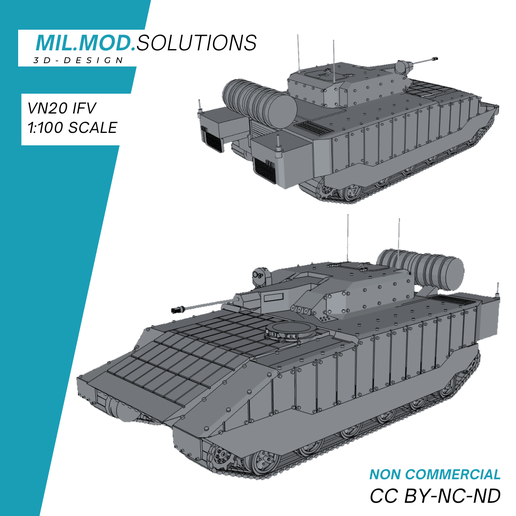 🇨🇳 VN20 IFV Infantry Fighting Vehicle・ STL File for 3D printing・Cults