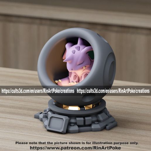 🐉 Nidorino in healing machine pods from pokemon (EASY PRINT NO SUPPORT ...