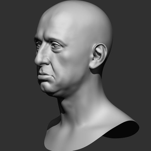 ♂️ Male Base mesh head multi expressions 3d stl model 3D print model・Archivo 3D para Impresión ...