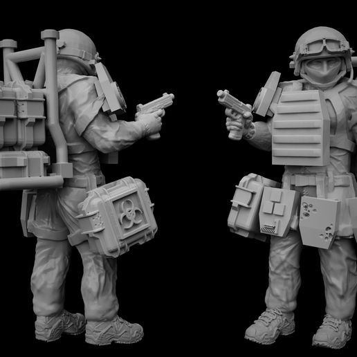 ️ Mobile Task Force Alpha-1 (aka "Red Right Hand"). SCP・ STL File for ...