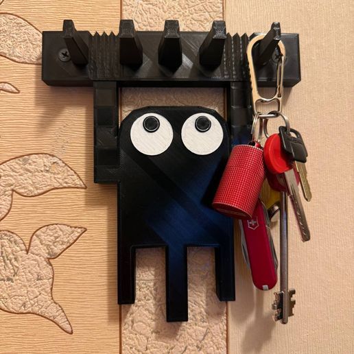🔑 Wall-mounted key holder, key holder・Free STL File for 3D printing・Cults