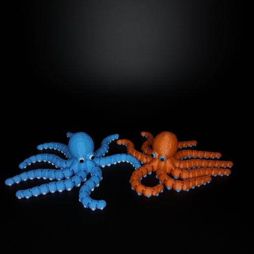 🐙 FLEXI OCTOPUS・ STL File for 3D printing・Cults
