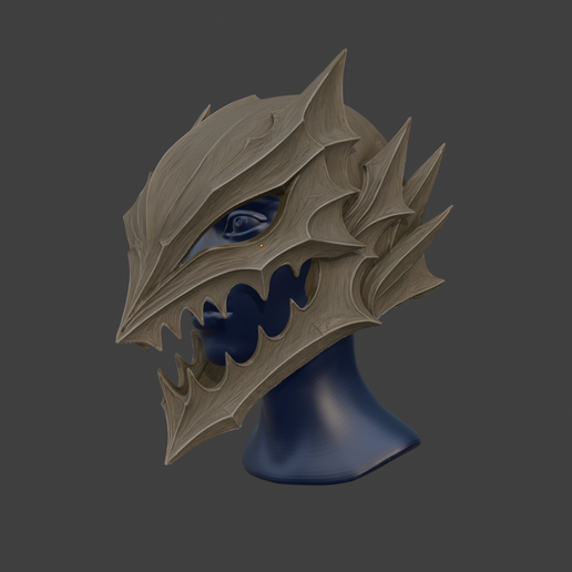 🪖 Guts’ Berserker Armor Helmet・ STL File for 3D printing・Cults