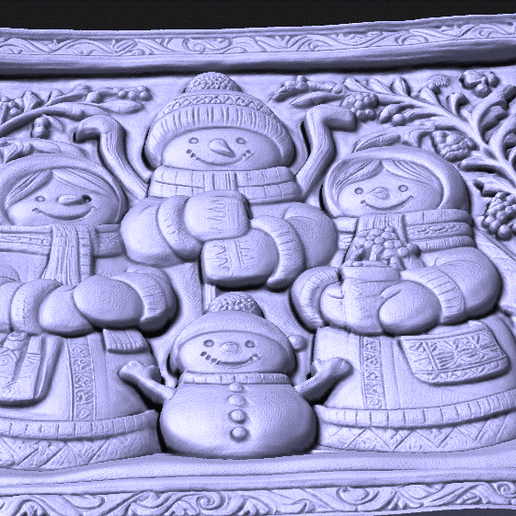 ☃️ snowman 8・ 3D File for 3D printing and CNC machining - Laser cutting ...