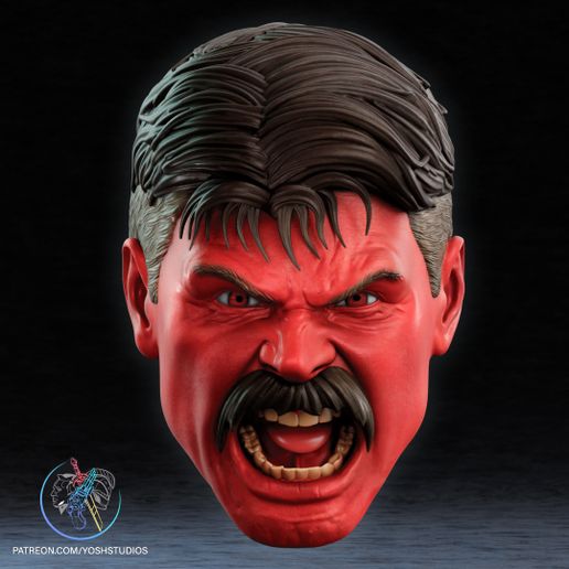 Archivo 3MF Red Hulk Mask 3D Printer STL File 🖨️ ・Plan de impresora 3D ...