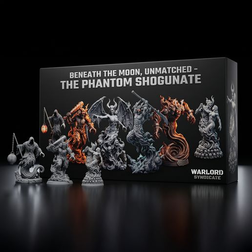 🔝 Phantom Shogunate Collection – Dark Fantasy Miniature Series PACK STL ...