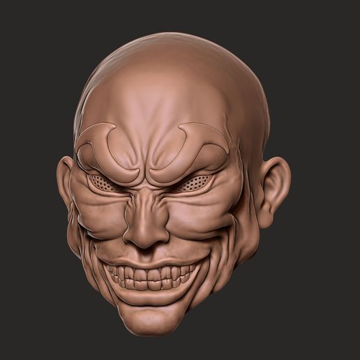 💇 Yujiro Hanma Head Mask (No Hair Ver) - Baki Anime - Netflix Series ...