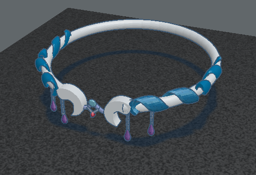 🌙 Moon Tear Fantasy Crown・Free 3D File for 3D printing・Cults
